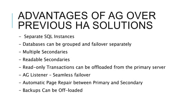 A Quick Guide to Sql Server Availability Groups | PPT