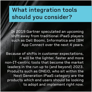 A Quick Guide to the Now and Future of Integration Platforms and iPaaS | PDF