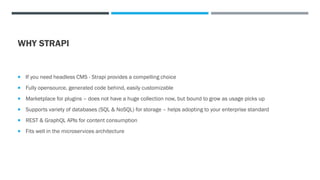 A quick introduction to Strapi CMS | PDF