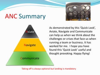 A quick look at applying ANC in business | PPT