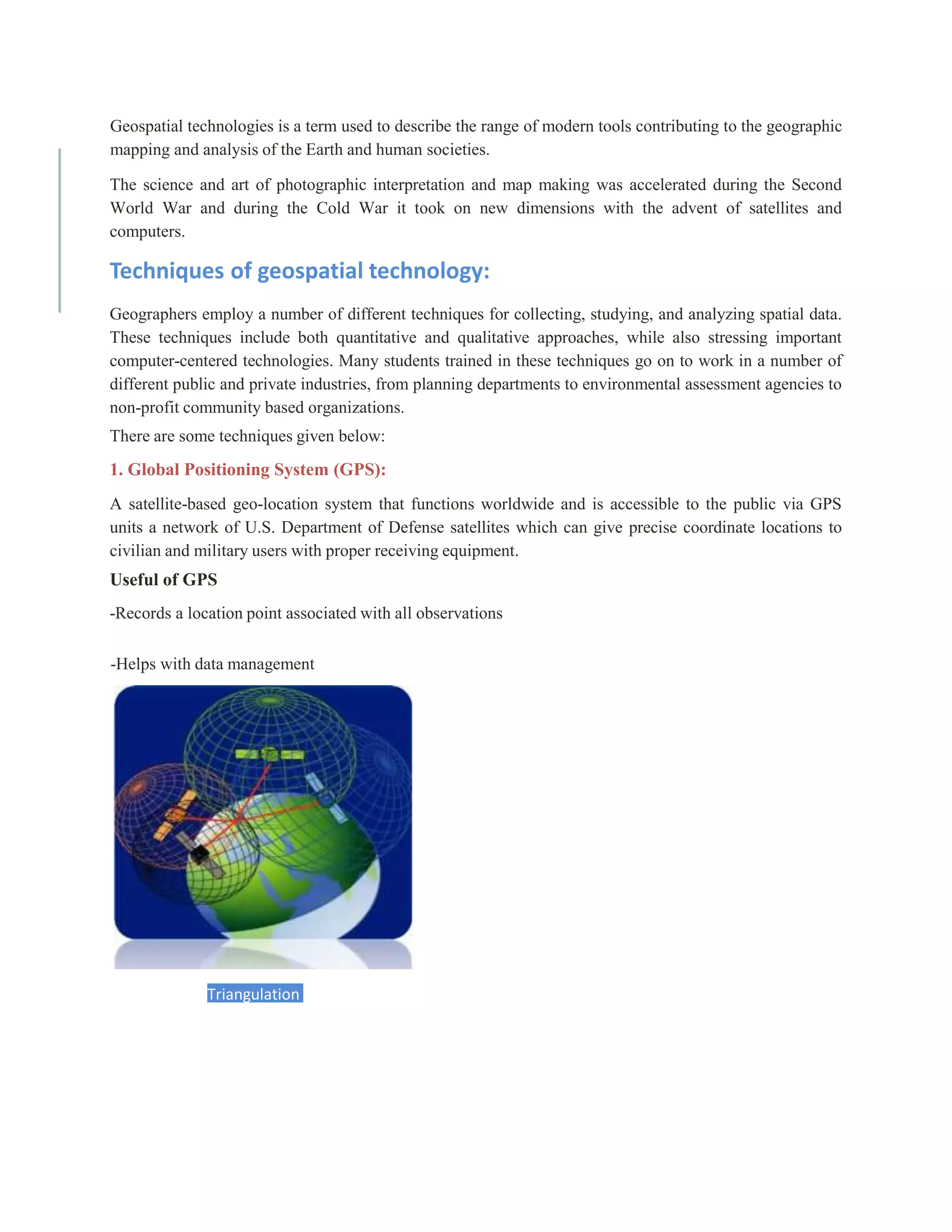 A quick overview of geospatial analysis | PPT | Geography | Science
