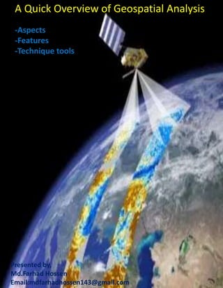 A quick overview of geospatial analysis | PPT | Geography | Science