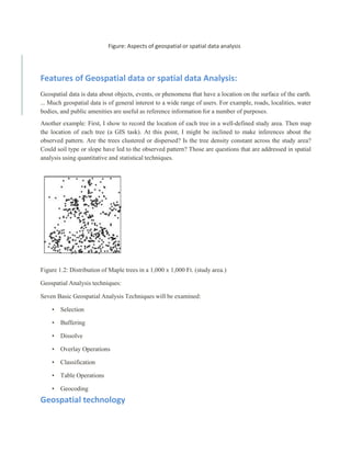 A quick overview of geospatial analysis | PPT | Geography | Science