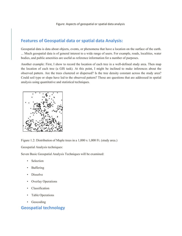 A quick overview of geospatial analysis | PPT | Geography | Science