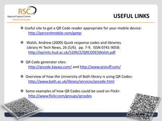 A quick response to promoting library services - How you can use QR ...
