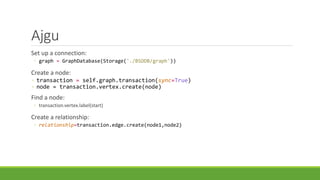 A quick review of Python and Graph Databases | PPT