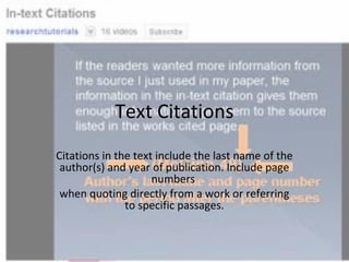 A quick style guide on asa format | PPT