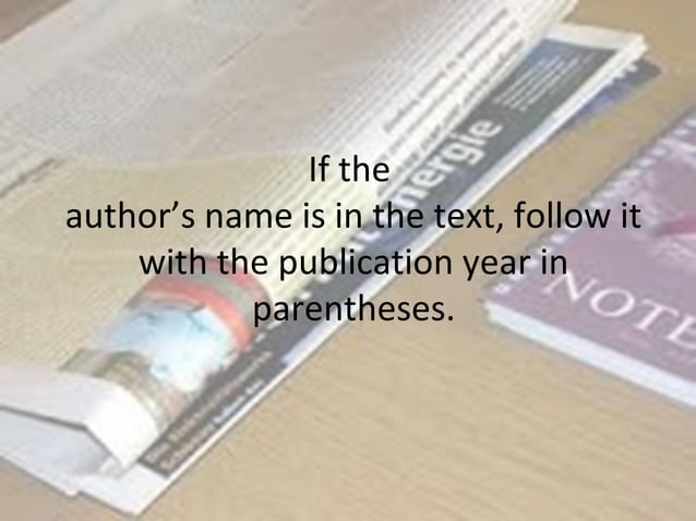 A quick style guide on asa format | PPT