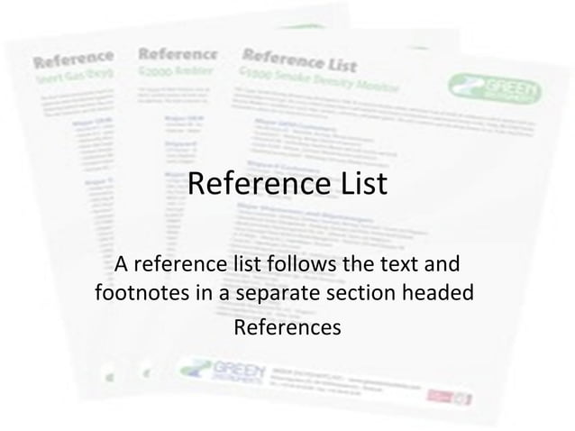 A quick style guide on asa format | PPT