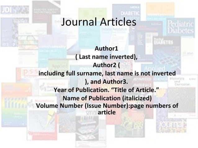 A quick style guide on asa format | PPT