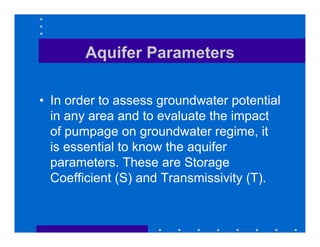 Aquifer Parameter Estimation | PDF