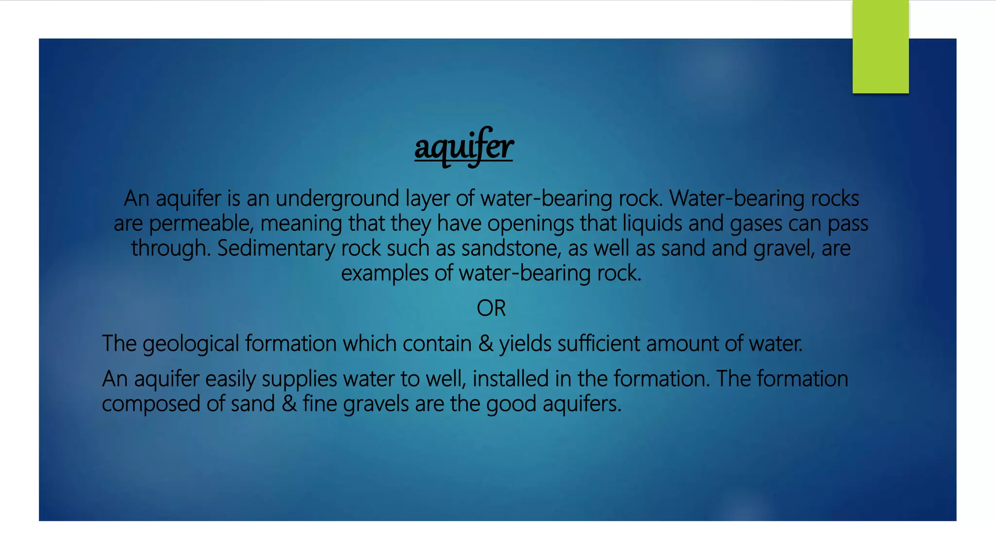 Aquifer | PPTX