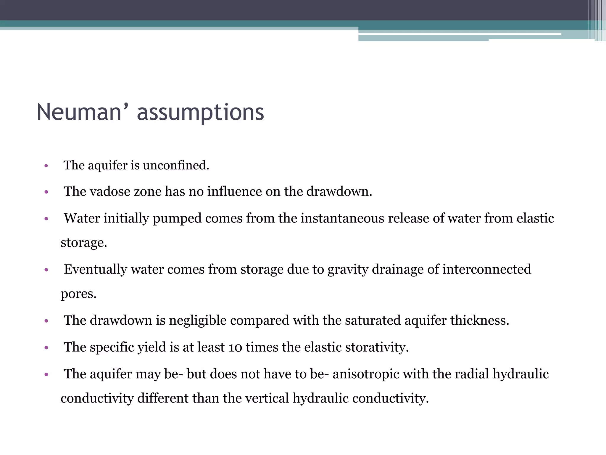 Non Equilibrium Equation For Unsteady Radial Flow Pptx Physics Science