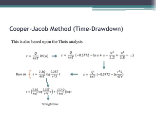 Non equilibrium equation for unsteady radial flow | PPTX