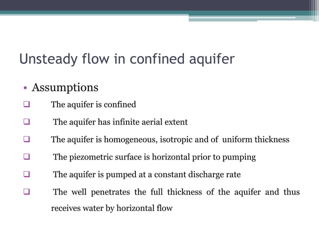 Non equilibrium equation for unsteady radial flow | PPTX | Physics ...