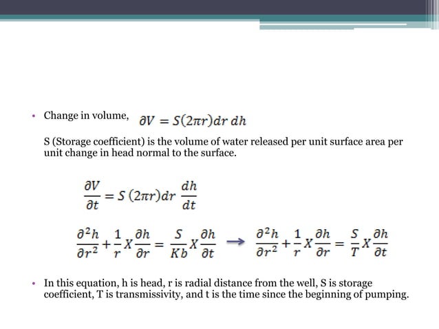 Non equilibrium equation for unsteady radial flow | PPTX | Physics ...