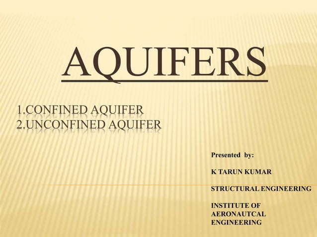 Aquifers | PPTX