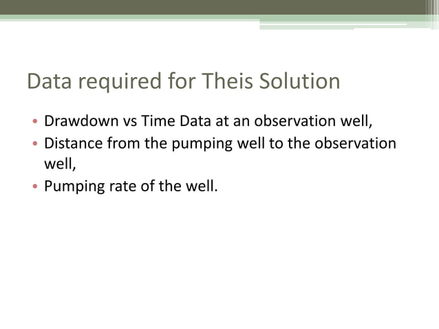 Aquifer test and estimation | PDF