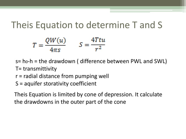 Aquifer test and estimation | PDF