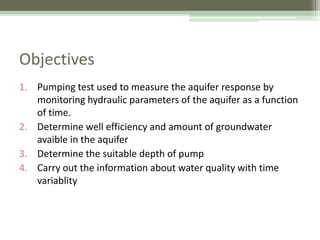 Aquifer test and estimation | PDF