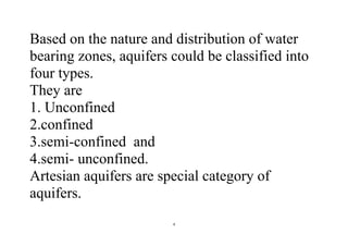 Aquifer types | PDF
