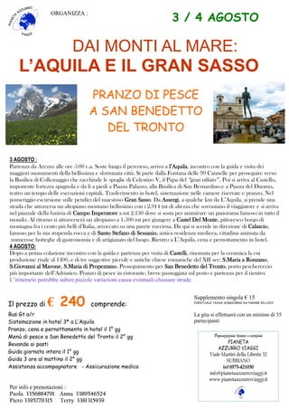 L'Aquila e il Gran Sasso | PDF