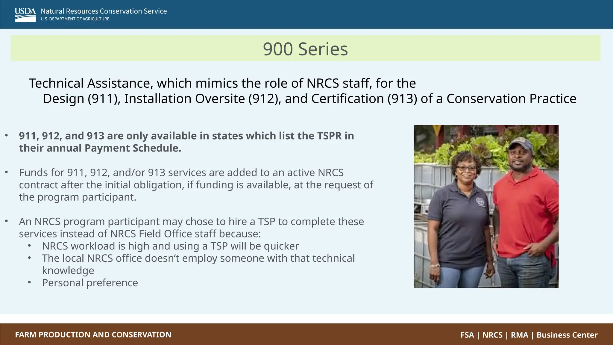 USDA-NRCS Technical Service Provider (TSP) Program: An Overview of ...