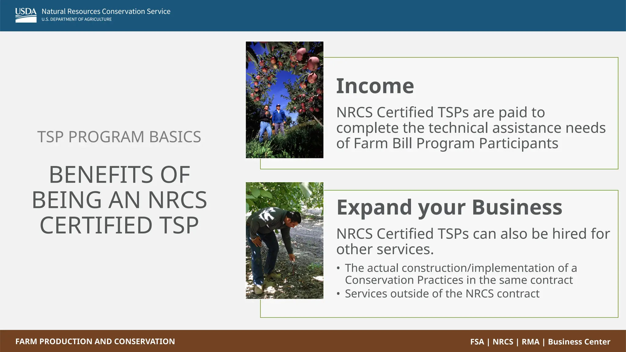 USDA-NRCS Technical Service Provider (TSP) Program: An Overview of ...