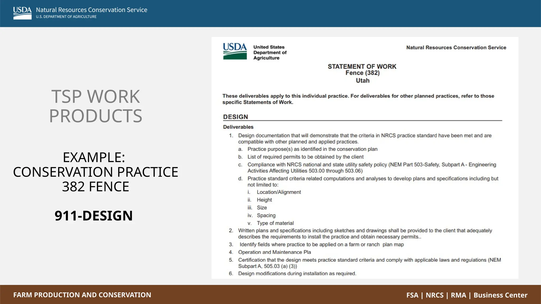 USDA-NRCS Technical Service Provider (TSP) Program: An Overview of ...