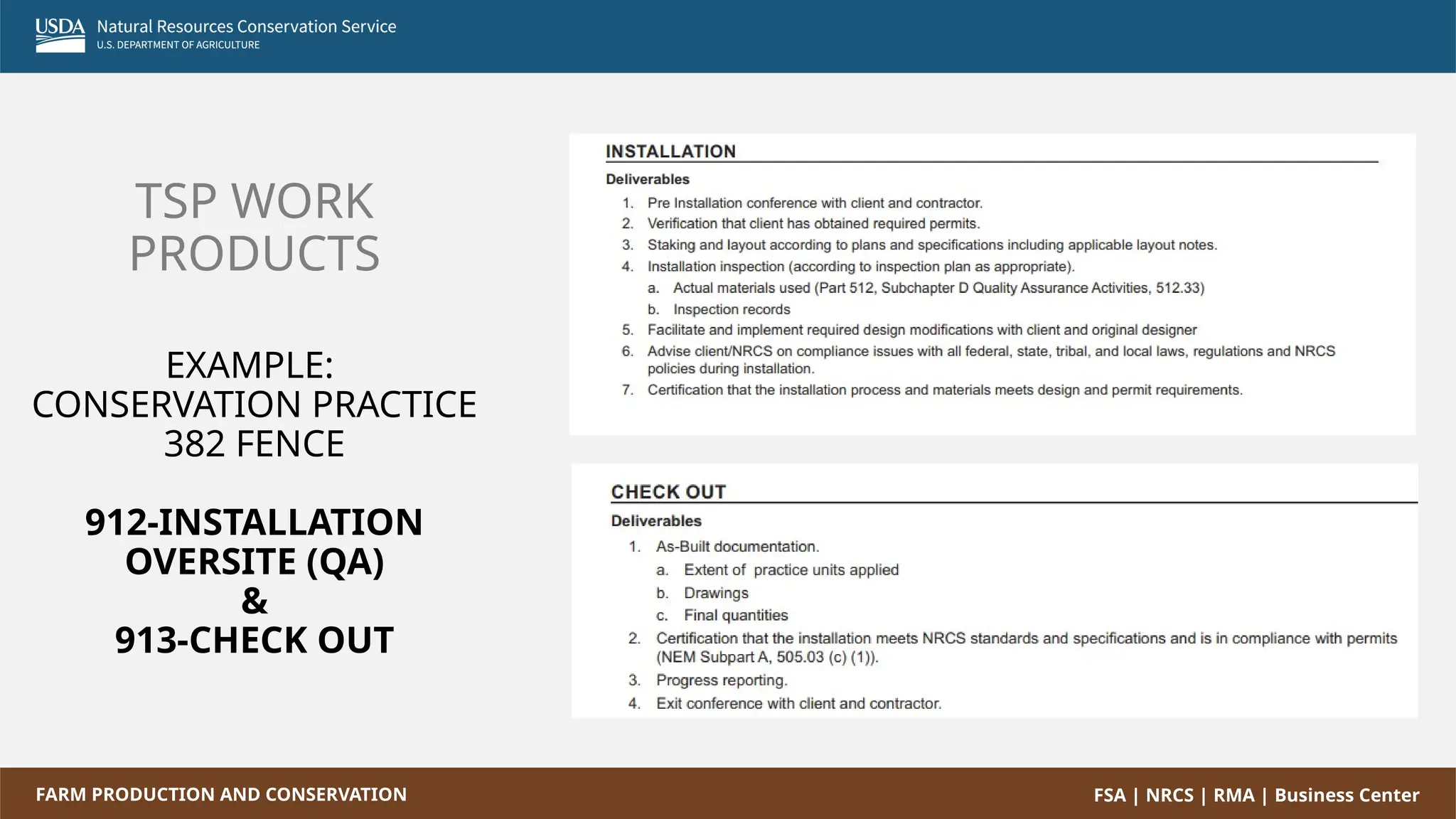 USDA-NRCS Technical Service Provider (TSP) Program: An Overview of ...