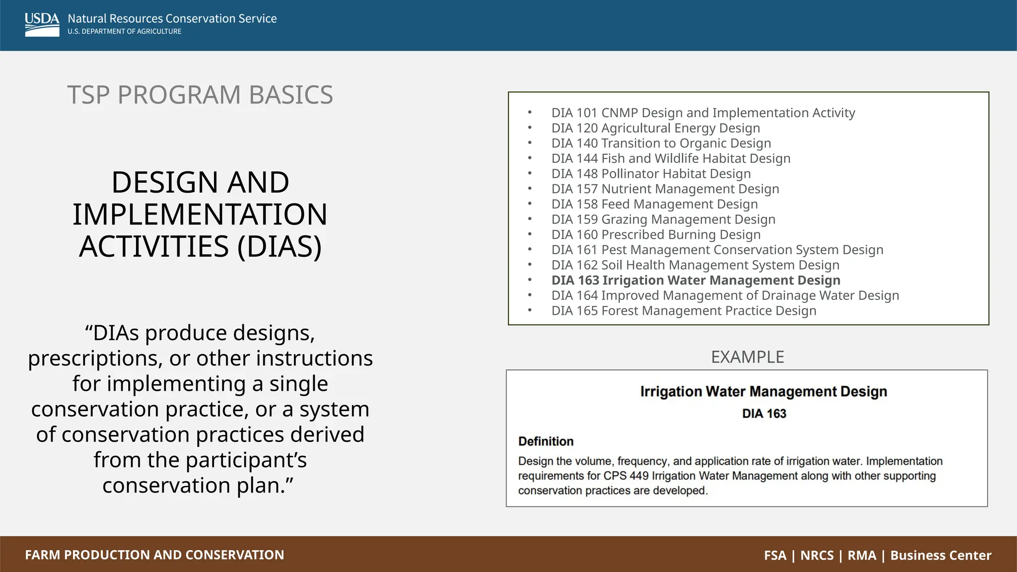 USDA-NRCS Technical Service Provider (TSP) Program: An Overview of ...
