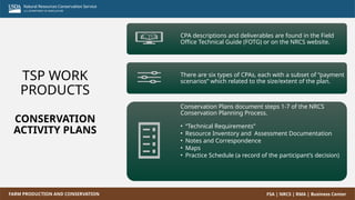 USDA-NRCS Technical Service Provider (TSP) Program: An Overview of ...