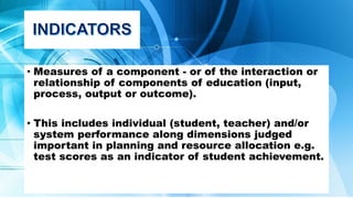 Identification of Indicators | PPTX | Education industry | Industries