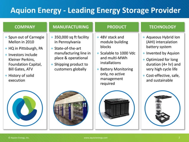 Aquion technical presentation | PPT