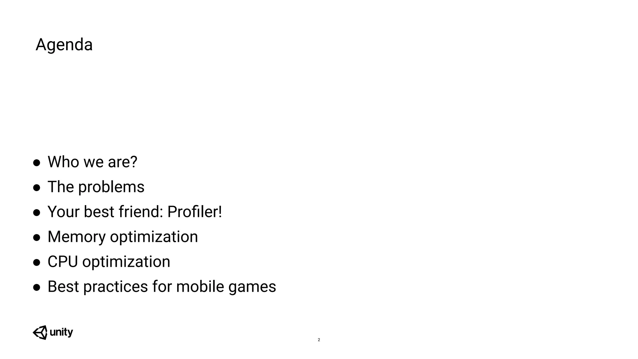 Optimizing Unity games for mobile devices | PPT