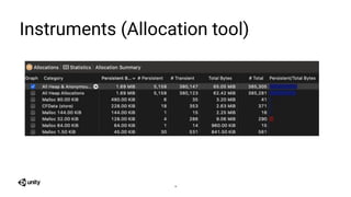 Optimizing Unity games for mobile devices | PPT