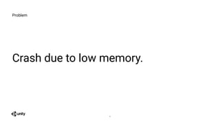 Optimizing Unity games for mobile devices | PPT