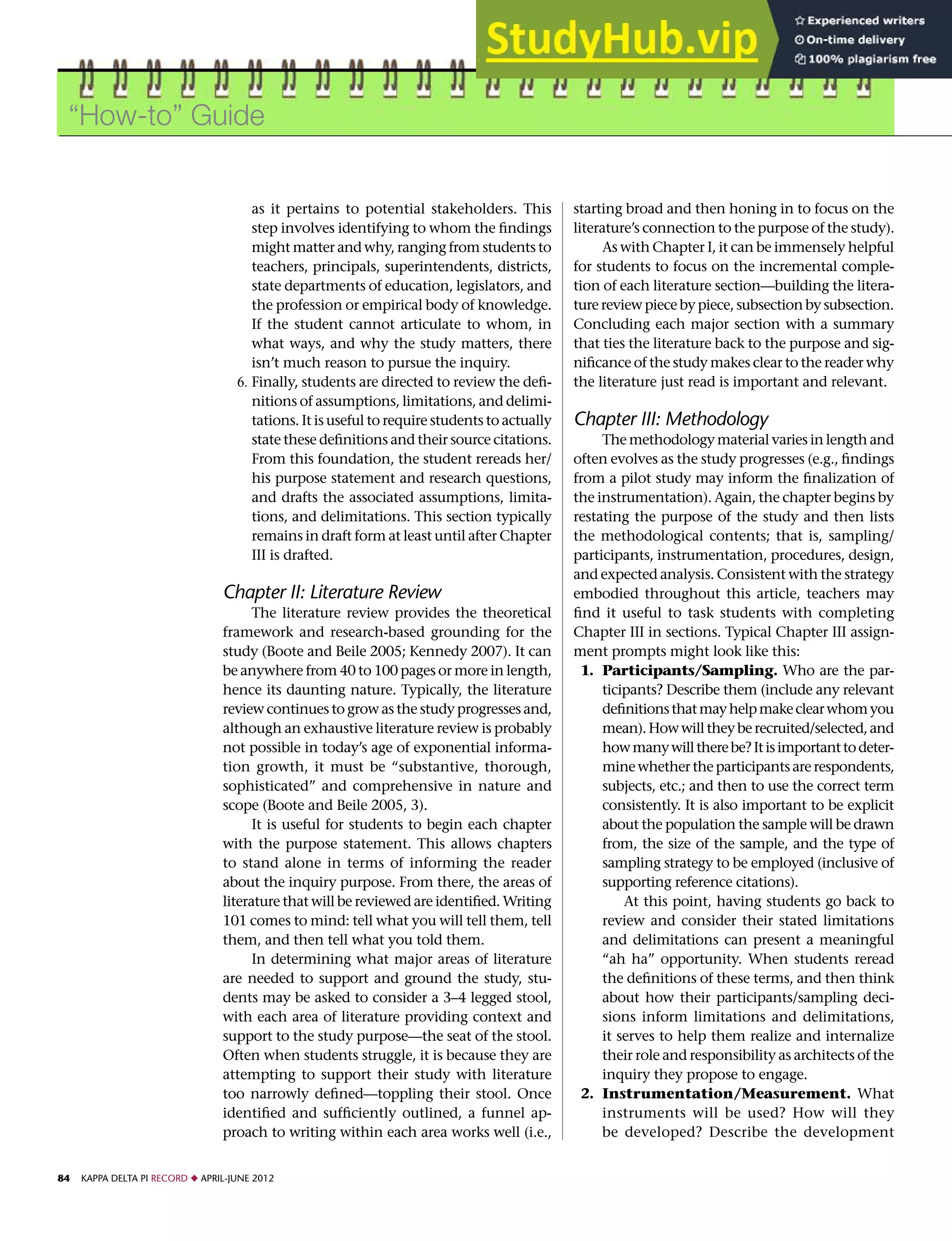 A Quot How-To Quot Guide For The Education Thesis Dissertation Process. | PDF | Postgraduate ...