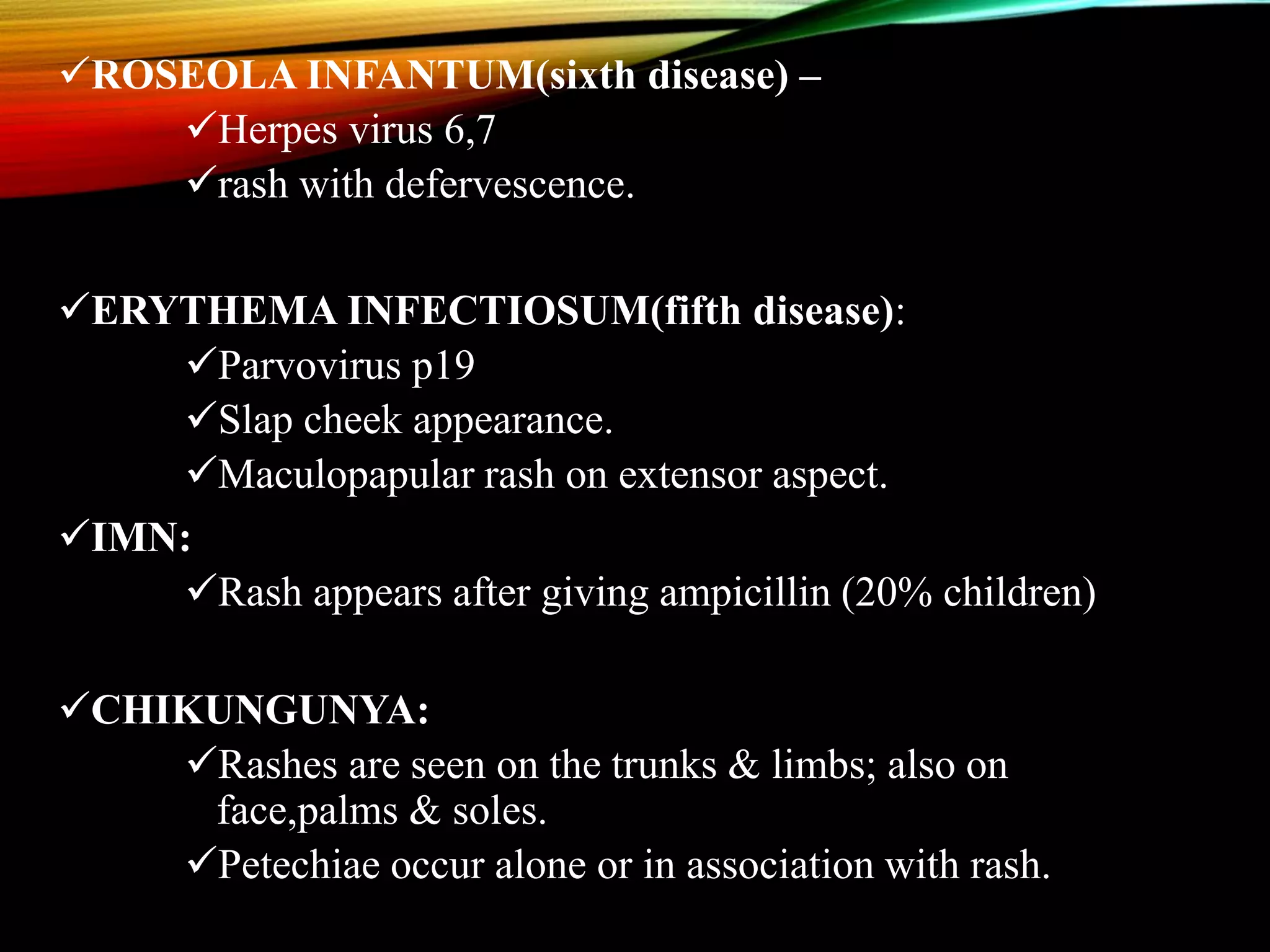 Approach to a child with fever and rash | PPTX