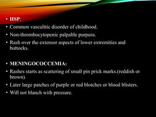 Approach to a child with fever and rash | PPTX