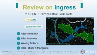 Review on Ingress by Niantic Labs | PPTX | Technology Industry | Industries