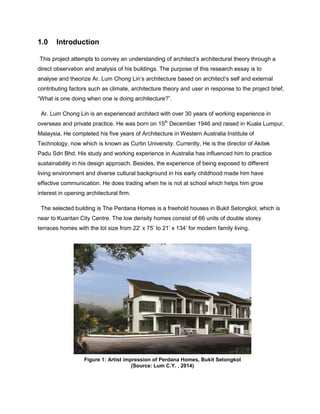 THEORIES OF ARCHITECTURE & URBANISM [ARC61303] [ARC2224]- Project Part ...