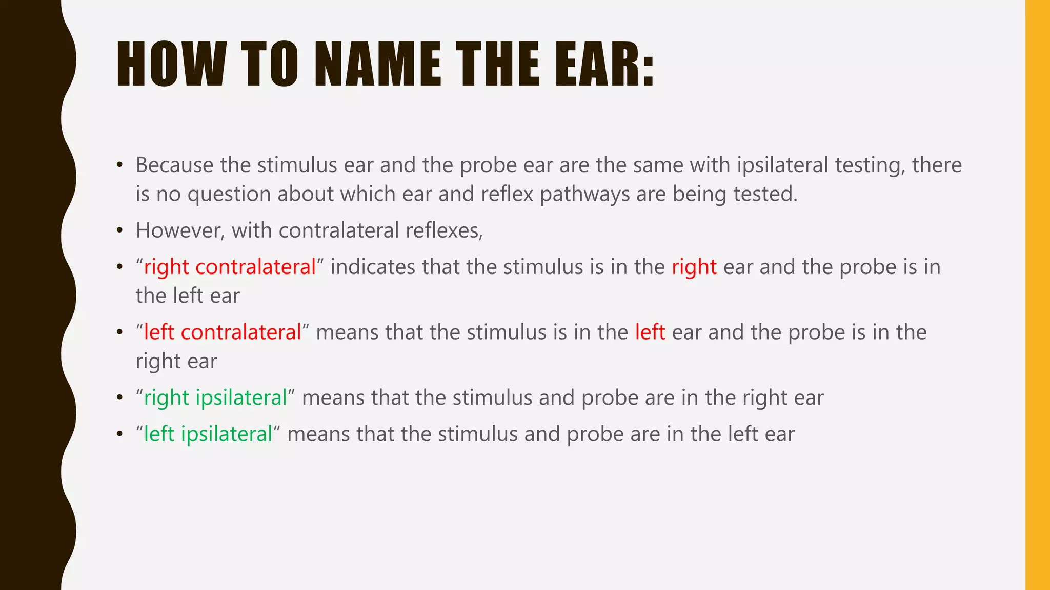 Acoustic Reflex (AR) and Tone decay (TDT) | PPTX