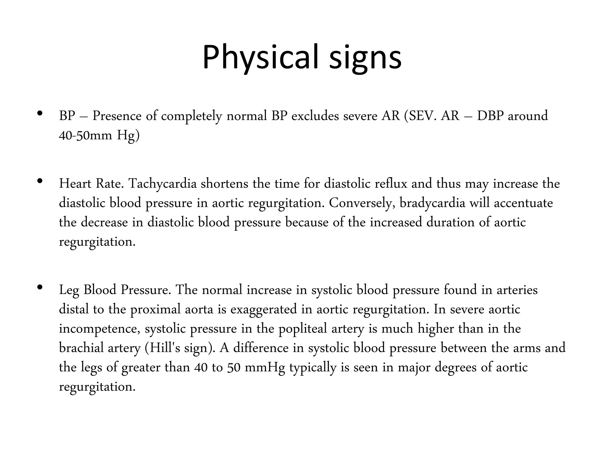 Pathophysiology of aortic regurgitation and management | PPTX