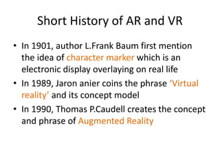 Augmented Reality Technology | PPT