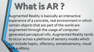 Augmented Reality | PPT