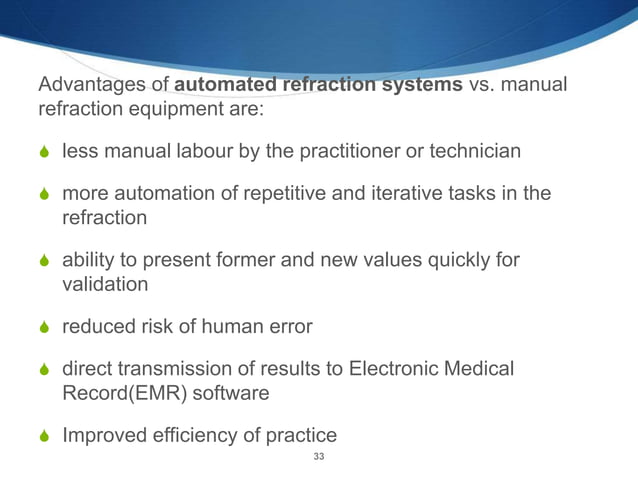 Automatic Refractometer and it's principles | PPTX | Eye and Vision ...