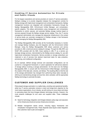 Enabling Storage Automation for Cloud Computing | PDF