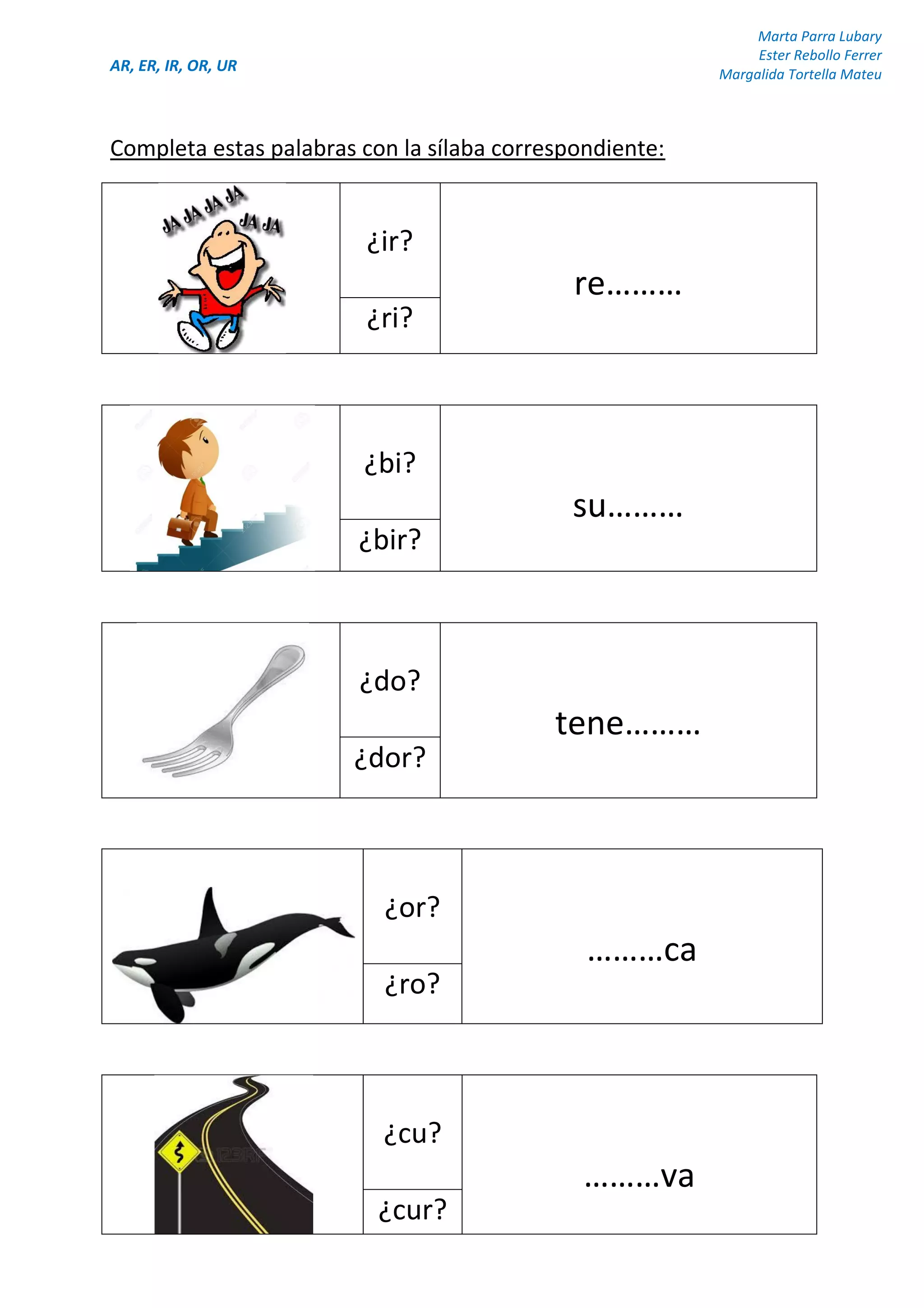 Ar er-ir-or-ur-imprenta | PDF