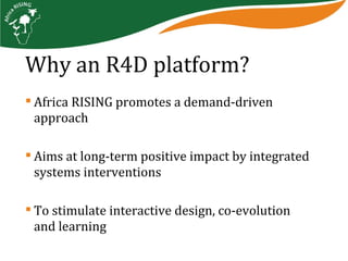 Babati District Research–for–Development (R4D) Platform in Tanzania | PPT